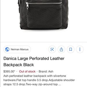 Ash | Bags | Ash Danica Perforated Backpack | Poshmark